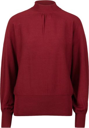 Zero Damen Feinstrickpullover mit Stehkragen 42, Cabernet