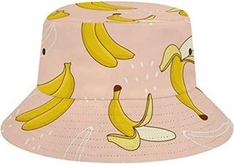 Generic Banane-7 Seau Chapeau Pliable Chapeau De Pêcheur Anti-UV Bucket Hat pour Plein Air Hommes Voyage