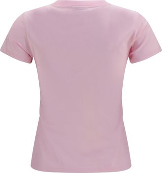 Ganni Teddy Forest Graphic Print T-Shirt - Pink