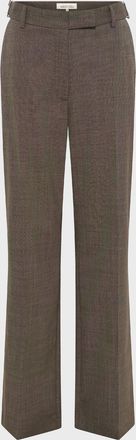 Gerard Darel Pantalon droit imprim&eacute; fil &agrave; fil - AELYA - Marron