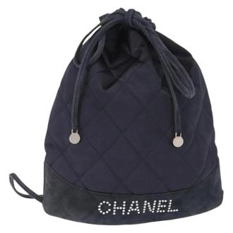 Chanel Pre-owned Satin Bucket Bag - - Pre-owned - Damen - Blau - ONE SIZE