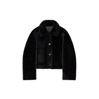 Joseph Femme, Vestes, Noir, Taille: 42 FR Veste R&eacute;versible en Peau de Mouton