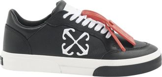 Off-white Homme, Chaussures, Noir, Taille: 40 EU New Low Vulcanized Calf Lea