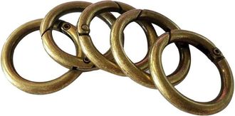 Harilla 5 aus aus Karabinerhaken Federringe Verschluss Karabiner Schnalle Tasche Schlüsselanhänger Zubehör 28mm, Bronze