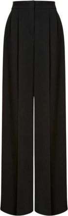 Alberta Ferretti Femme, Pantalons, Noir, Taille: 38 FR Fluid Stretch Cady Pantalons
