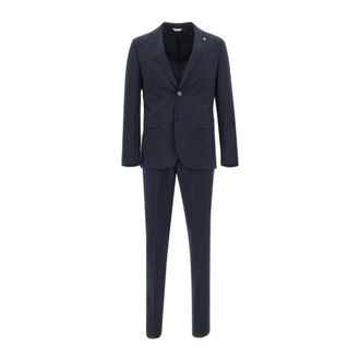 Manuel Ritz Homme, Costumes, Bleu, Taille: XL Elegant Suit Set for Men