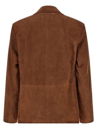 Golden Goose Waxed Suede Jacket - Brown