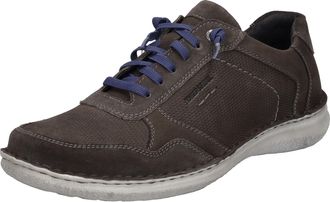 Josef Seibel Herren Low-Top Sneaker Anvers 97,Weite K (Extra weit),Wechselfußbett,schnürer,Halbschuhe,Turnschuhe,Asphalt-Kombi,39 EU
