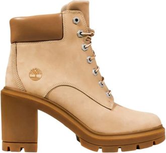 Timberland Femme, Chaussures, Beige, Taille: 39 EU Bottines &agrave; Talon Bloc et Bout Rond
