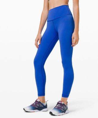 lululemon Wunder Train Leggings mit hohem Bund f&uuml;r Frauen - 64 cm - Neon - Gr&ouml;&szlig;e 14