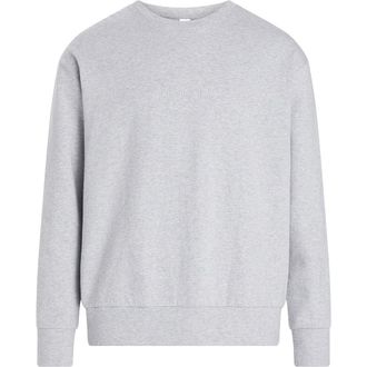 Calvin Klein Herren L/S Sweatshirt, Grau (Medium Grey Heather), XL