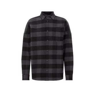 Palm Angels Surchemise oversize à carreaux en coton