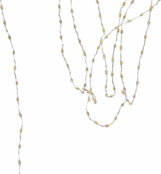 Loberon Lichterkette Regine, Mikro-LEDs, intensiv warmes Licht, Weihnachtsbeleuchtung, Weihnachtsdekoration, Weihnachten, Eisendraht, klar