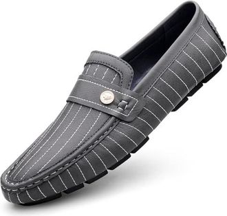 Generic Mocassins classiques et décontractés pour homme, gris, 39 1/3 EU