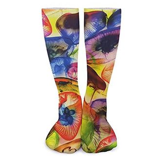 Generic Jellyfish Amazing Spectrum Digital Unisexe Chaussette De Travail Durabilit&eacute; Chaussette De Course Chaudes Socquette D&Eacute;quipage Pour Cyclisme Sport Voyag