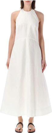 R&oacute;he Femme, Robes, Blanc, Taille: 36 FR Halter Dress Cotton
