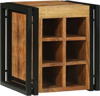 vidaXL Vidaxl - tagère à vin Marron 34.5 x 35 x 39 cm Bois dacacia massif