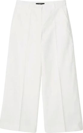 Max Mara Femme, Pantalons, Blanc, Taille: 36 FR Pantalon Zircone
