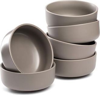 Leonardo Schälchen ROMA 6er Set - Ø 15,7 cm - Mikrowellen- & Spülmaschinengeeignet - stapelbar - Keramik Geschirr für 6 Personen - Dessert-Schale, leicht matte