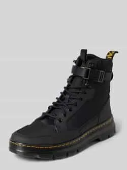 Dr. Martens Boots aus Leder-Mix mit verstellbarer Schnalle