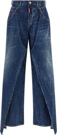 Dsquared2 Femme, Jeans, Bleu, Taille: 36 FR Double Wrap Jeans
