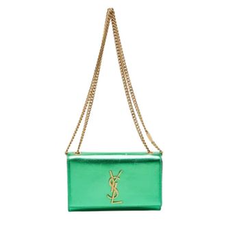Saint Laurent Pre-owned Cuir petite-maroquinerie - Femme - Pre-owned - Vert - Taille: ONE Size