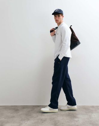 Abercrombie & Fitch jogger droit &agrave; logo icon en bleu marine