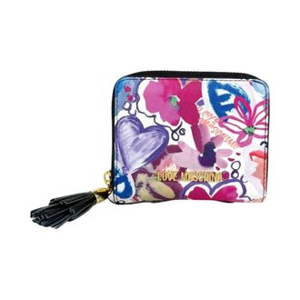 Love Moschino Femme, Accessoires, Multicolore, Taille: ONE Size Printed Small Wallet