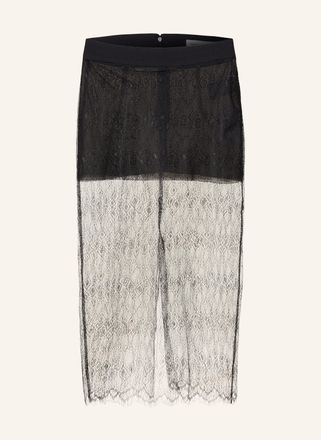 Frankie Shop Spitzenrock Alrose Mit Glitzergarn schwarz