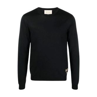 Gucci Herren, Strickwaren, Schwarzk, LGr&ouml;&szlig;e