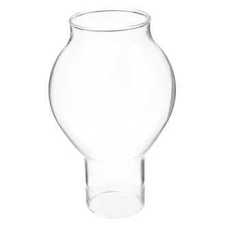 Hemobllo Glas Kerzenschirm Winddicht Transparent Offener Kerzenhalterzubeh&ouml;r Stabiler Glaskamin f&uuml;r Tischkerzen