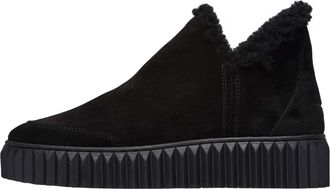 Voile Blanche Stiefeletten aus Veloursleder, schwarz 37