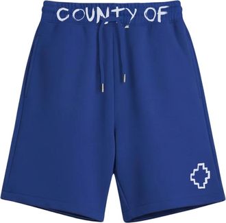 Marcelo Burlon Homme, Shorts, Bleu, Taille: L Sweatshorts