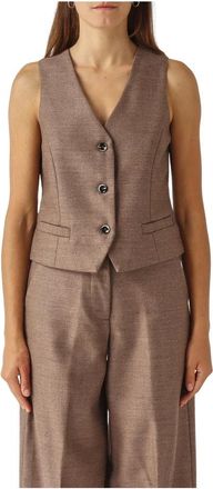 Nine In The Morning Femme, Vestes, Brun, Taille: 38 FR Ariele Gilet