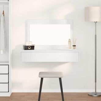 vidaXL Table de Toilette Blanc 100 x 40 x 70 cm Bois ding&eacute;nierie Vidaxl
