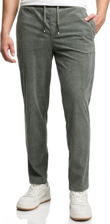 Indicode Herren INNemoto Pants Cord-Hose mit elastischem Komfortbund | Herrenhose Chinohose f&uuml;r M&auml;nner Castor Gray, L