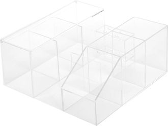 TMISHION Kosmetik Organizer - Acryl Display Rack für Make-up, Nagellack und Beautyprodukte mit klarem Aufbewahrungssystem