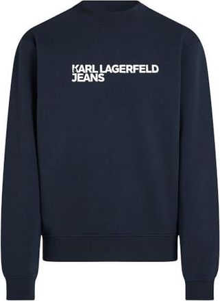 Karl Lagerfeld Karl Lagerfeld Jeans, Homme, Sweat &Agrave; Logo Essential, Coupe R&eacute;guli&egrave;re, Noir, XL
