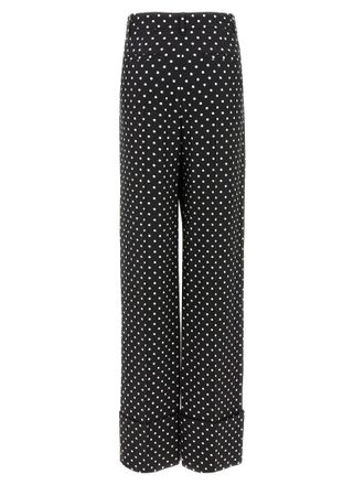 Valentino Garavani Womens Bicolor Viscose Casual Pants
