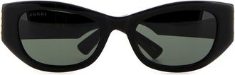 Gucci EYEWEAR Acetate Cat-Eye Sunglasses - Black