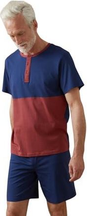 Daxon Lot Pyjashort + Pyjama Pur Coton - Homme