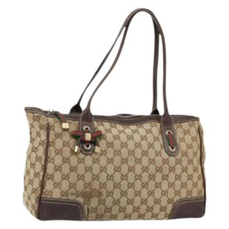 Gucci Cabas en toile Pre-owned - Femme - Pre-owned - Beige - Taille: ONE Size