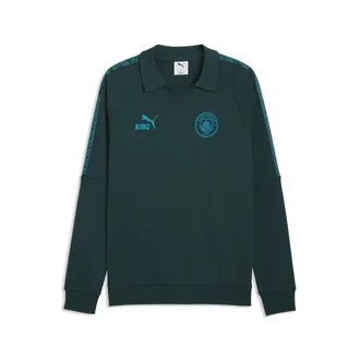 Puma Sweat &agrave; col rond KING Manchester City Homme, Accessoires, Vert, XXL