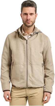 Bugatti Homme, Vestes, Beige, Taille: 6XL Blouson avec capuche