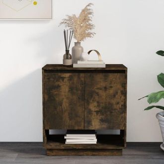 vidaXL Buffet Ch&ecirc;ne fum&eacute; 70x41x75 cm Bois ding&eacute;nierie Vidaxl