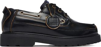Tommy Jeans Halbschuhe Tommy Jeans Archive 01 Boat Shoe Lthr EM0EM01705 Schwarz