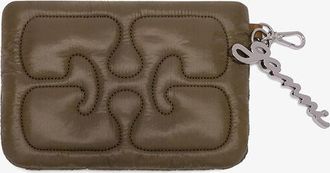 Ganni Gesteppte Re-Tech-Tasche gr&uuml;n