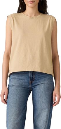 Levi's Womens Boxy Tank Sweatshirt, Safari, 32
