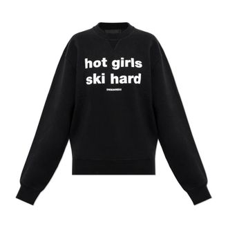Dsquared2 Bedruckter Sweatshirt - - Sweatshirts & Hoodies - Damen - Schwarzk - M