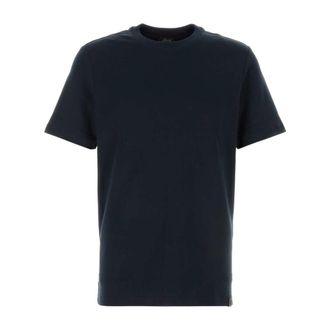 Brioni Midnight Cotton T-Shirt - - Tops - Herren - Blau - S
